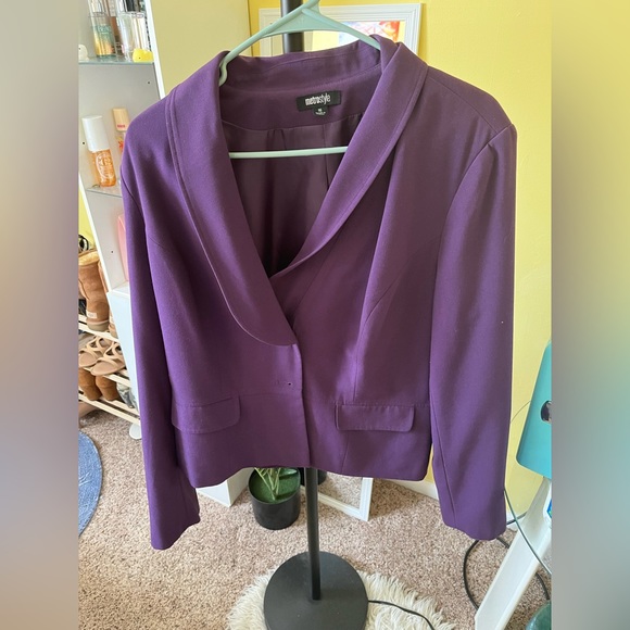metrostyle | Jackets & Coats | Royal Purple Blazer | Poshmark